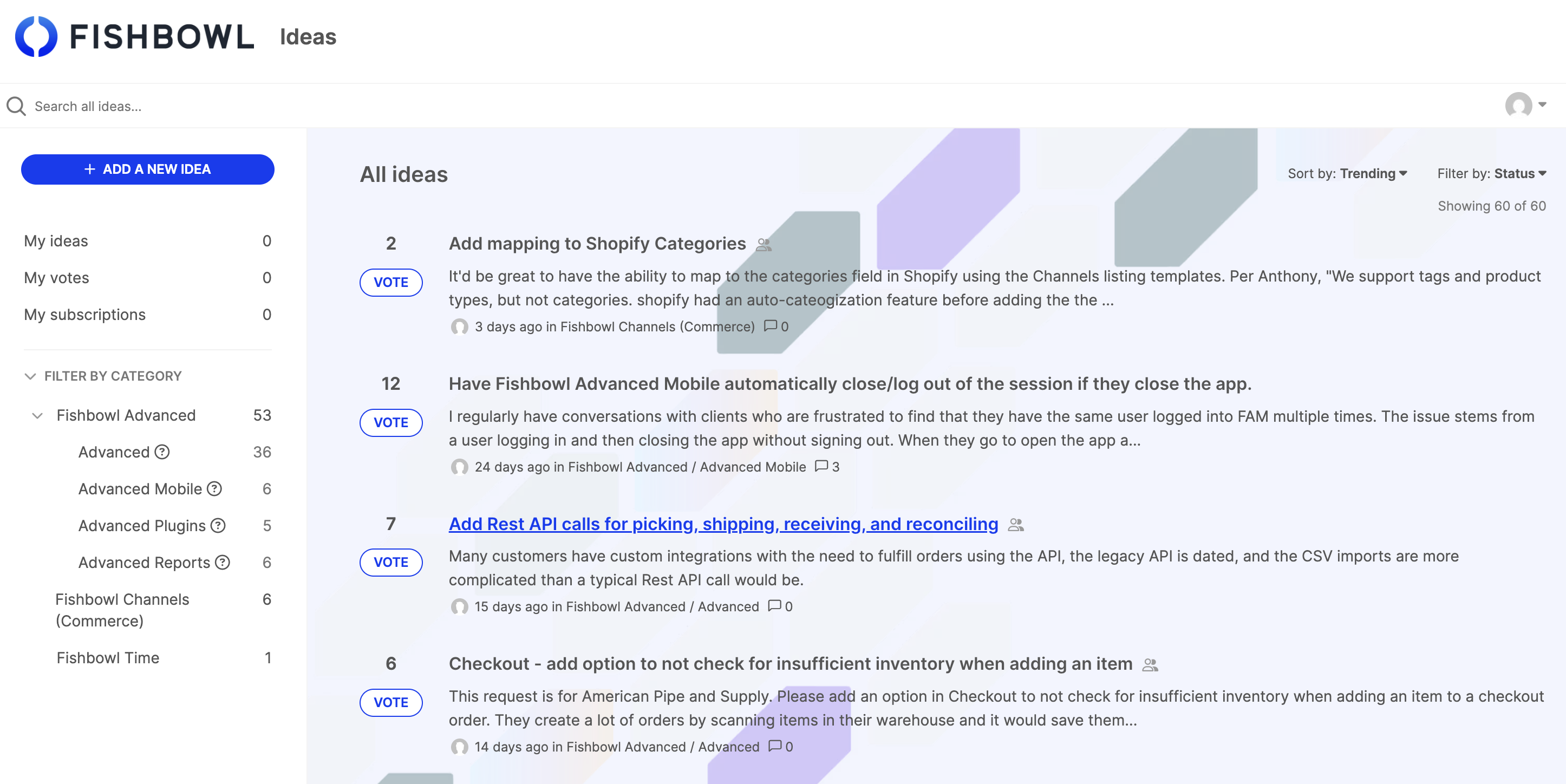 Fishbowl Advanced - MyFishbowl