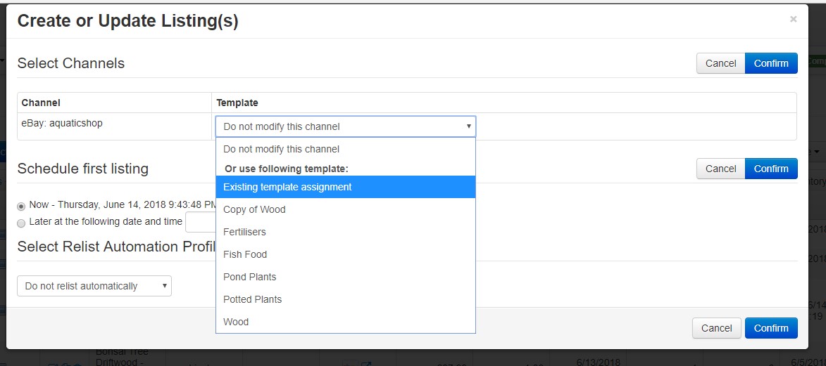 Fishbowl Commerce - Create and Update Listings with Templates