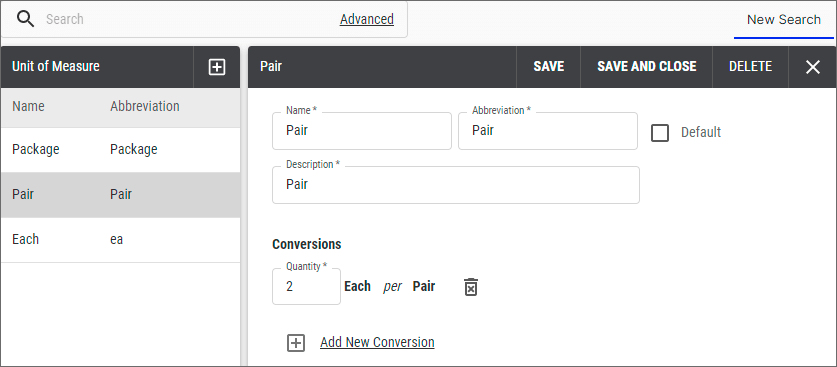 Fishbowl Drive - UOMs