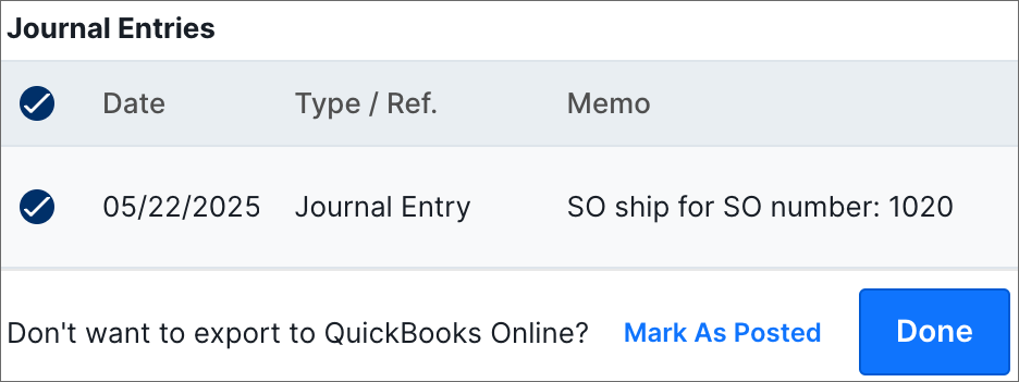 Fishbowl Drive - QuickBooks Online