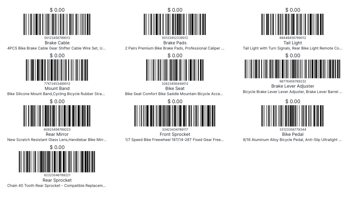 Fishbowl Drive - Barcode Report